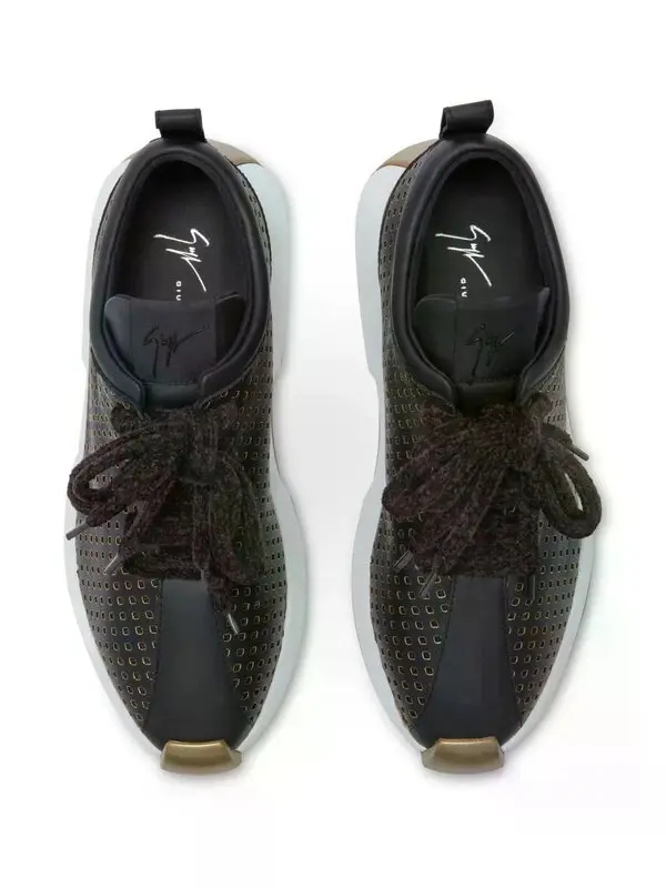 GIUSEPPE ZANOTTI Ferox Lace-up Low-top Sneakers - Black