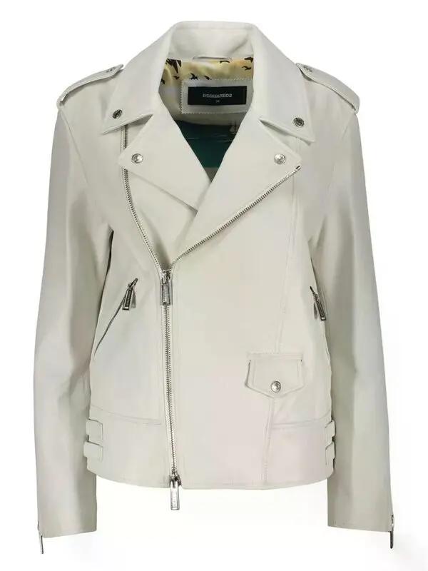Dsquared2 Leather Biker Jacket