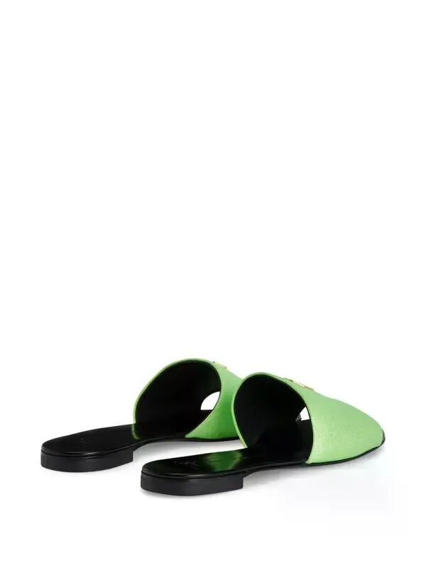 GIUSEPPE ZANOTTI Shirley Glitter Sandals - Green