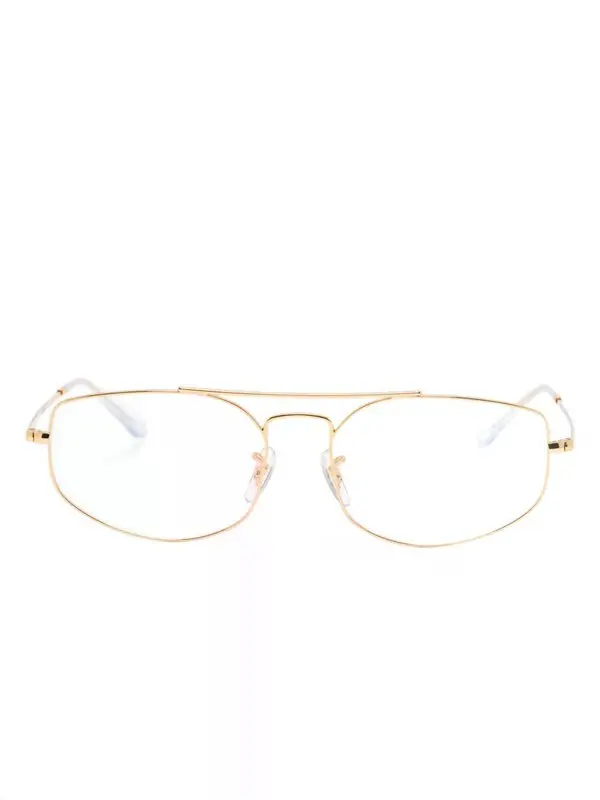 Ray-ban Square Frame Eyeglasses - Gold