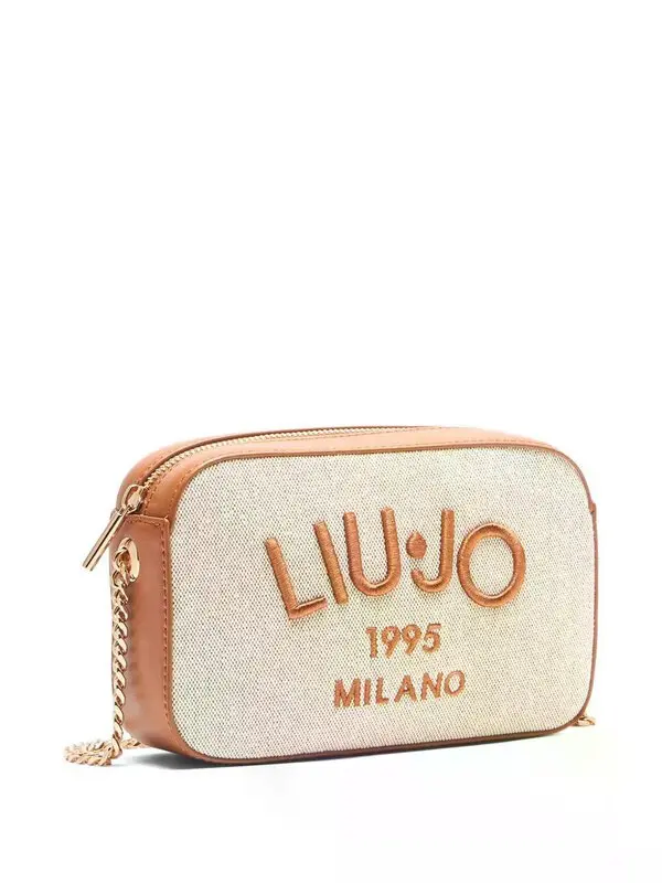 Liu Jo Logo-embroidered Cross Body Bag - Neutrals