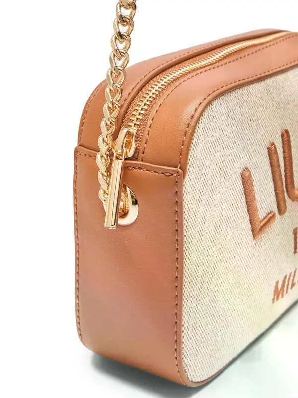 Liu Jo Logo-embroidered Cross Body Bag - Neutrals
