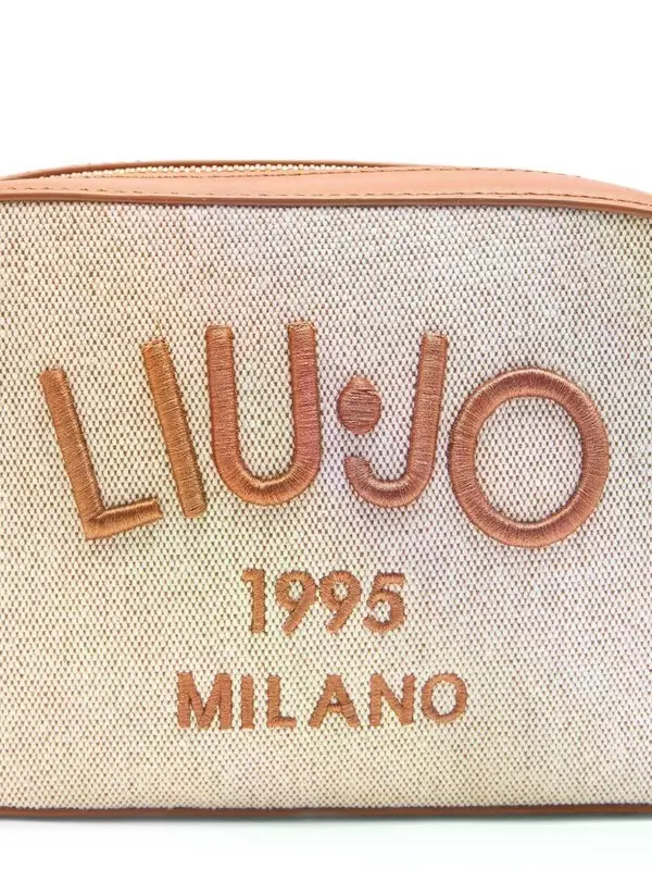 Liu Jo Logo-embroidered Cross Body Bag - Neutrals