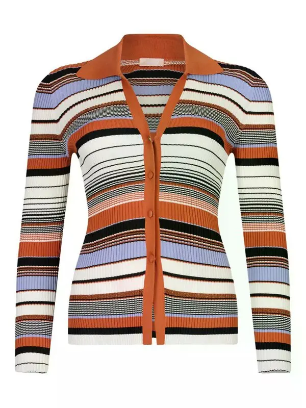 Liu Jo Striped Cardigan - Red