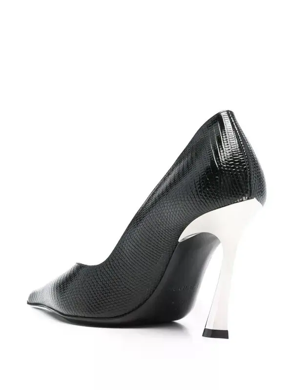 MUGLER 95mm Grainy Leather Pumps