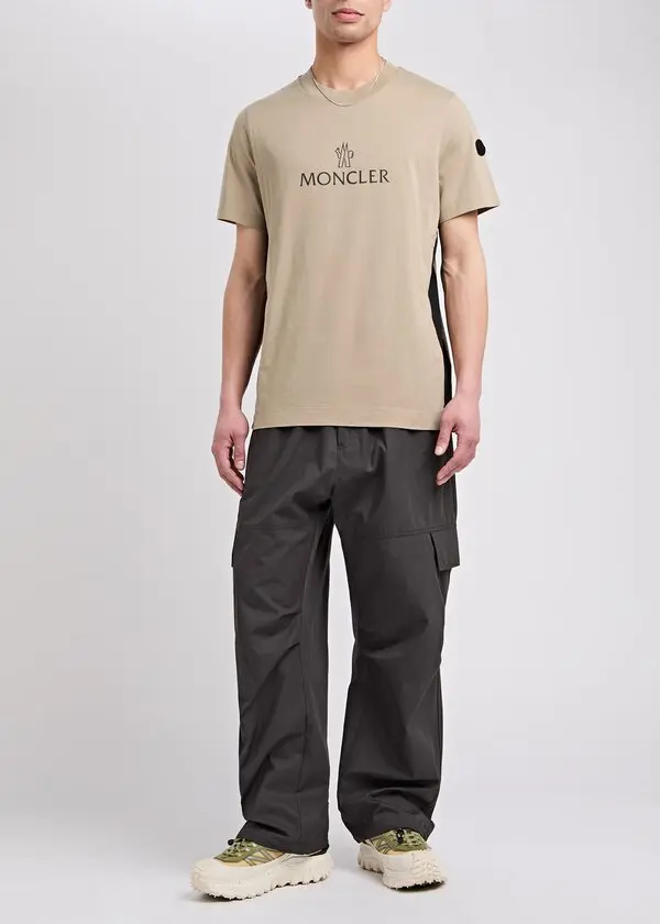 Moncler Logo-print Cotton T-shirt - Grey