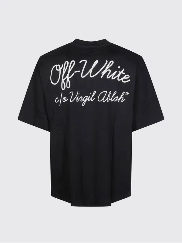 Off-White Crew-neck T-shirt In Cotton With Logo