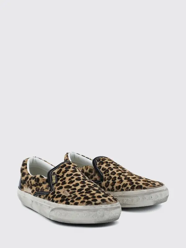 GOLDEN GOOSE Animalier Pony Skin Slip-on Sneakers - Multicolor
