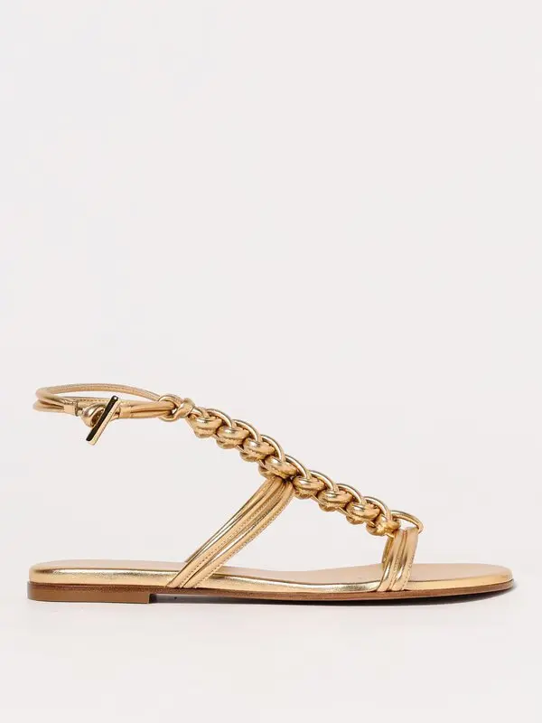 GIANVITO ROSSI Flat Sandal - Gold