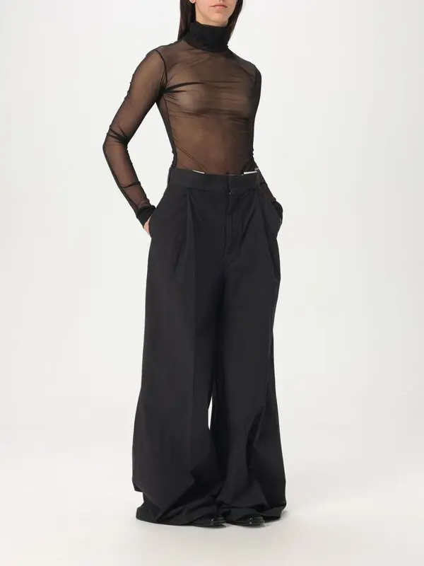 MAISON MARGIELA Wide Leg Trousers - Black