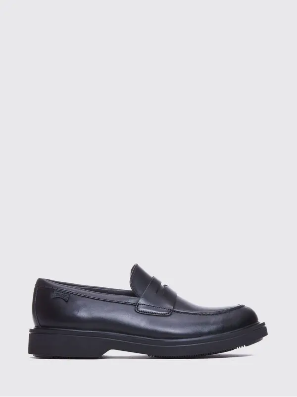 Camper Norman Leather Loafers - Black