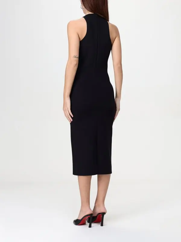 MUGLER Halterneck Star Cutout Dress