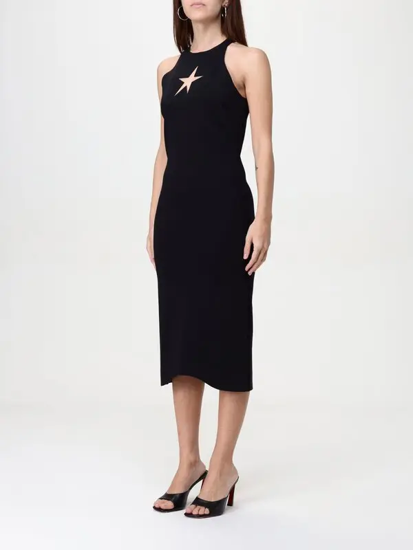 mugler dress black Women's Vela Sheath Crochet Maxi Dress S/M/Customize Cream & Black MEAN BLVD Cream & Black / Customize main image 1