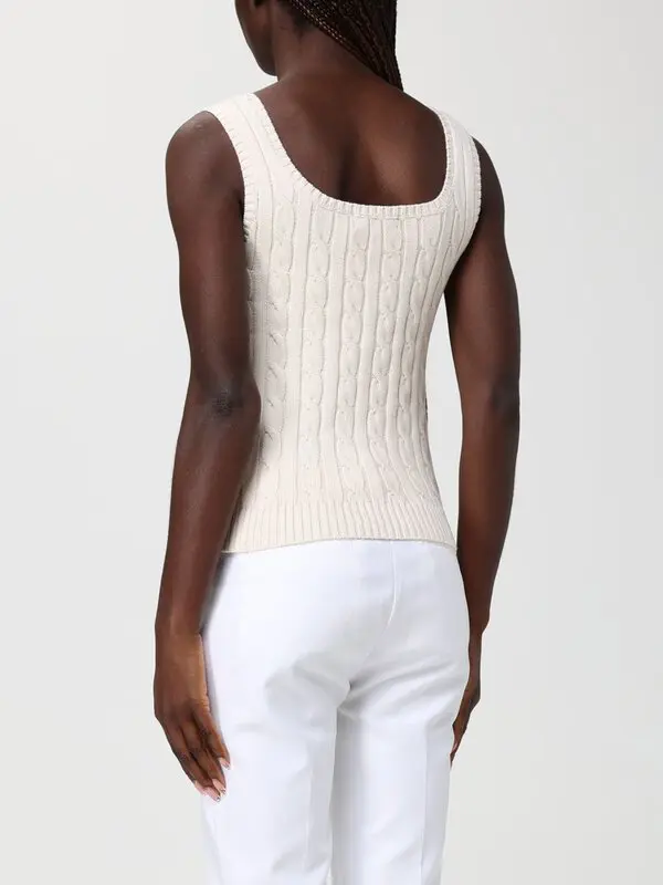 Ralph Lauren Cotton Knit Top - Beige