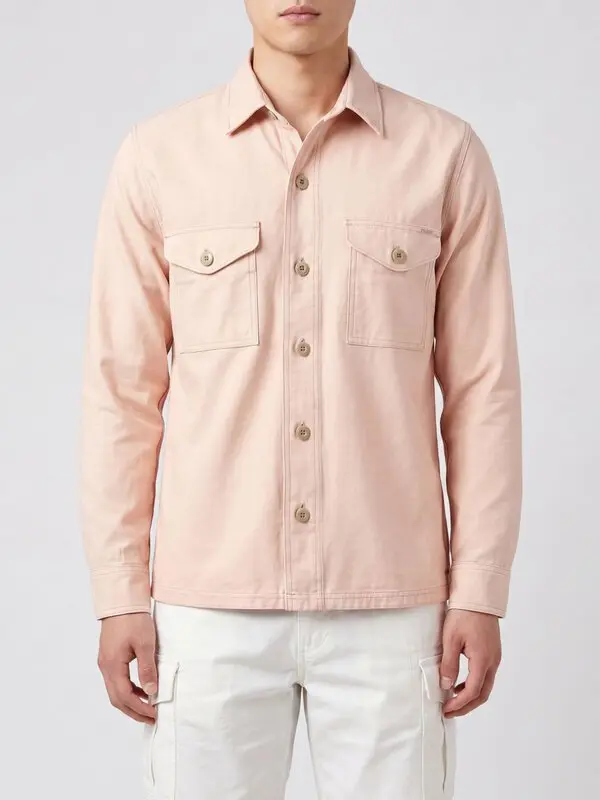 Filson Long-sleeved Cotton Shirt With Flap Pockets - Nude