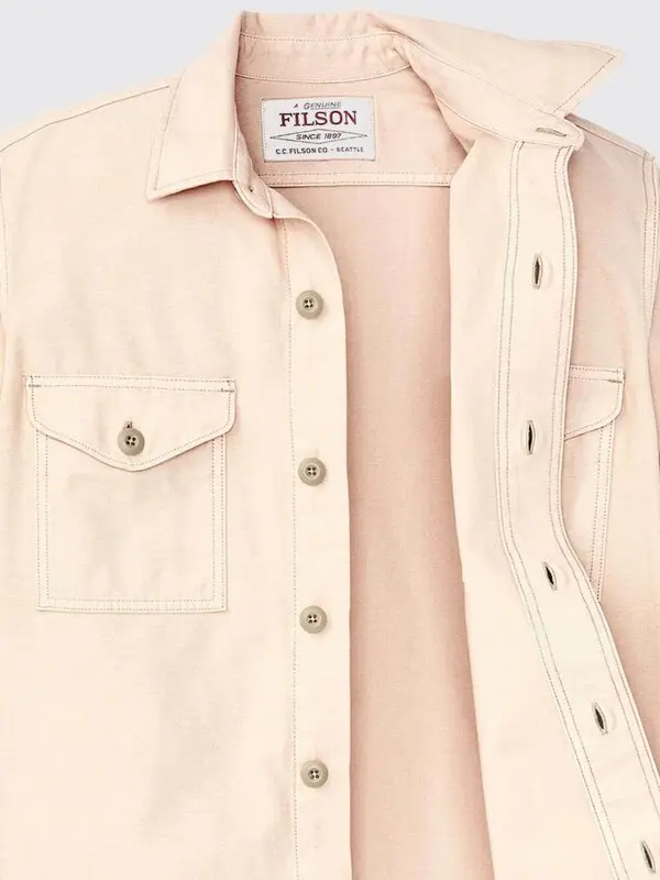 Filson Long-sleeved Cotton Shirt With Flap Pockets - Nude