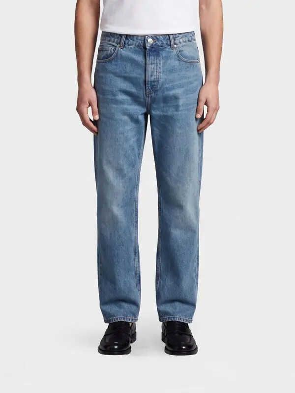 AMI Paris Mid-rise Wide Leg Jeans