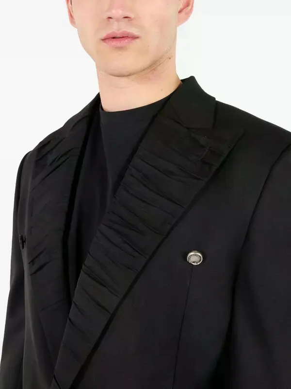 Roberto Cavalli Pleat-detail Blazer