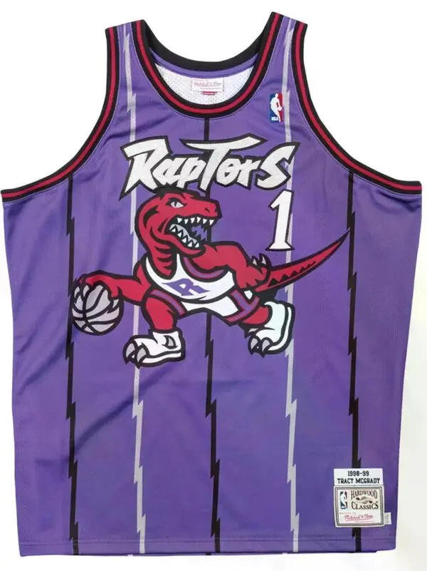 Mitchell & Ness Nba Toronto Raptors 98 Tracy Mcgrady Authentic Road Jersey - Purple
