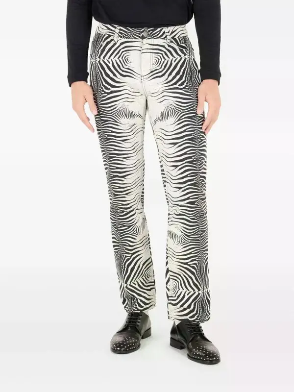 Roberto Cavalli Tigress-print Trousers