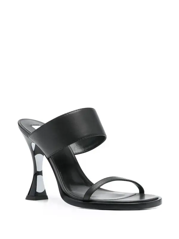 Moschino Leather High Heel Sandals