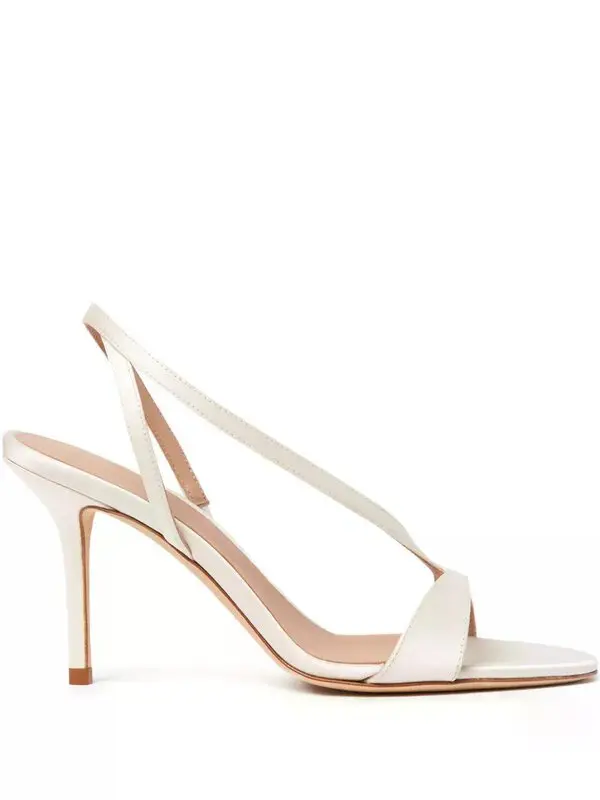 SCAROSSO 85mm Slingback Sandals - White
