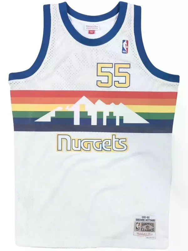 Mitchell & Ness Denver Nuggets 1991-92 Dikembe Mutombo Swingman Jersey - White