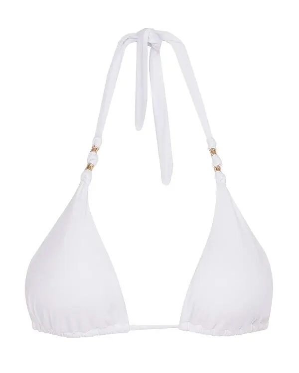 VIX PAULA HERMANNY Triangle Bikini Top - White