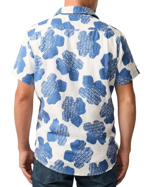 Rodd & Gunn Donnelly Linen Floral Print Shirt - Regatta
