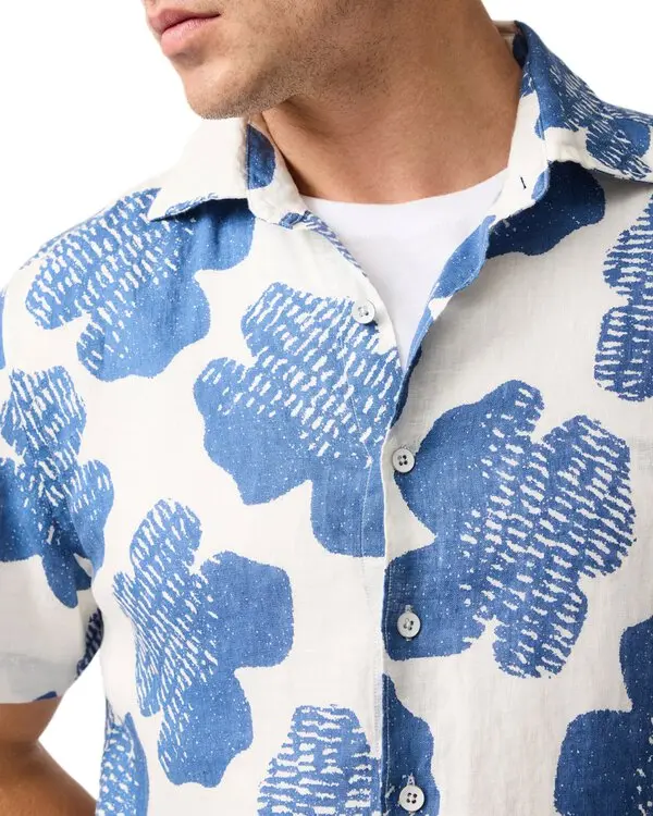 Rodd & Gunn Donnelly Linen Floral Print Shirt - Regatta