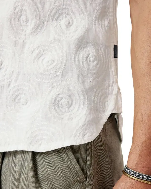 John Varvatos Sean Textured Short Sleeve Shirt
