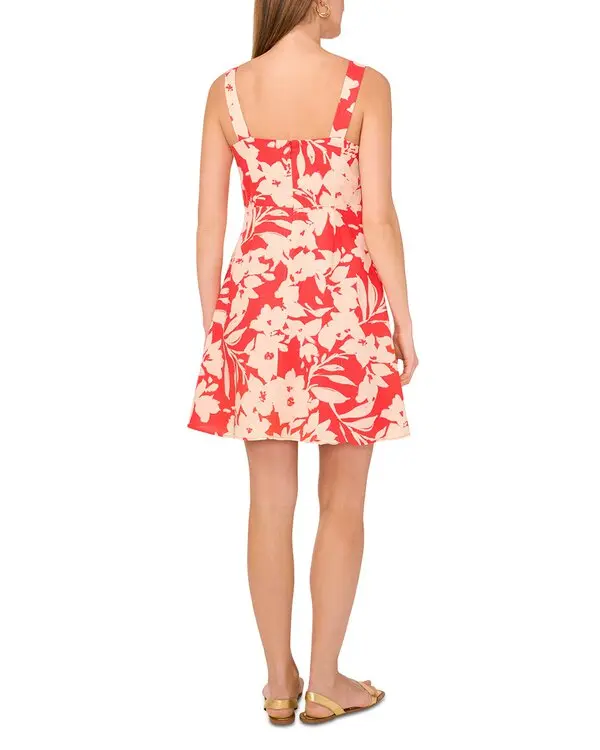 Vince Camuto Floral Square Neck Mini Dress