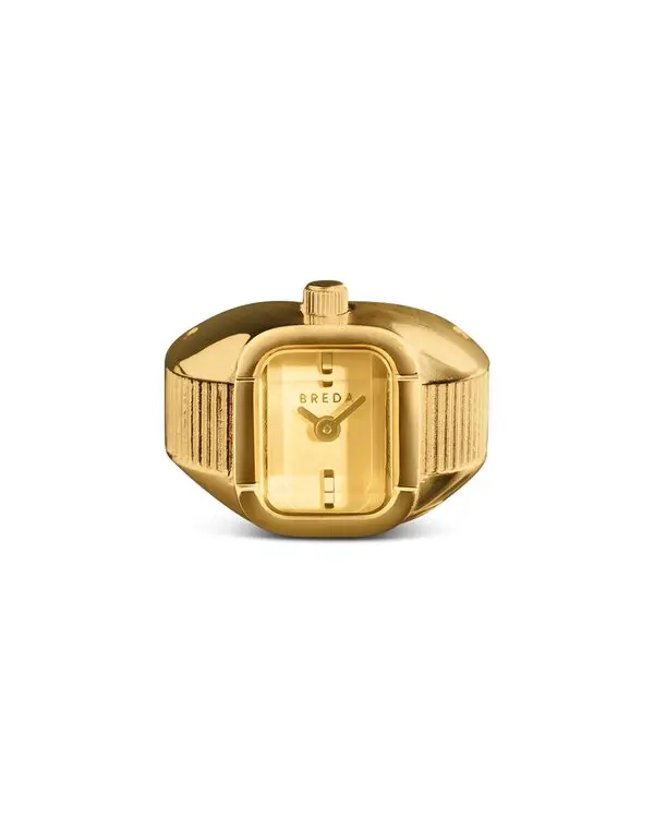 BREDA Nocturne Expandable Ring Watch, 16mm - Gold/gold