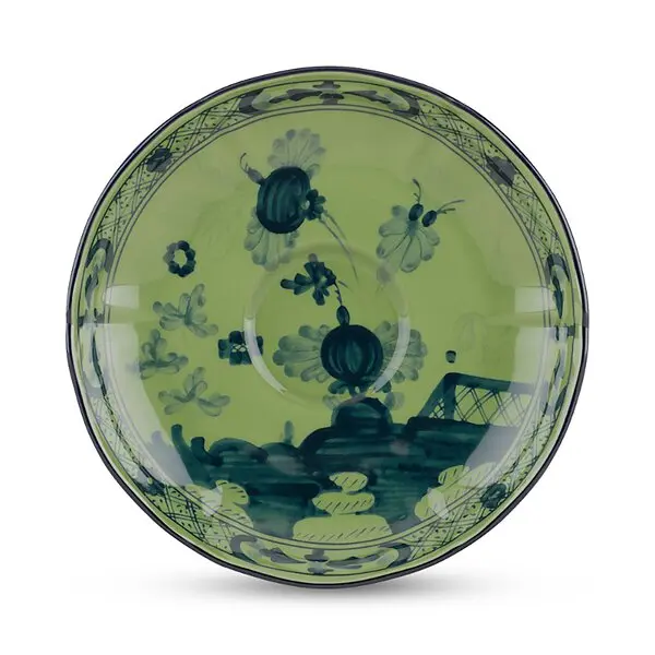 GINORI 1735 Oriente Italiano Malachite Coffee Saucer - Green