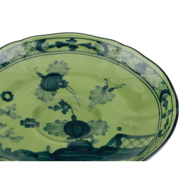 GINORI 1735 Oriente Italiano Malachite Coffee Saucer - Green