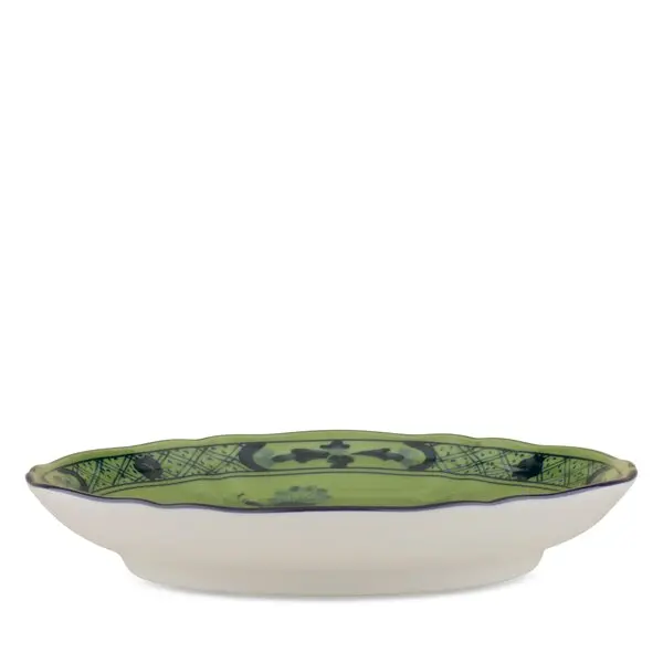 GINORI 1735 Oriente Italiano Malachite Coffee Saucer - Green