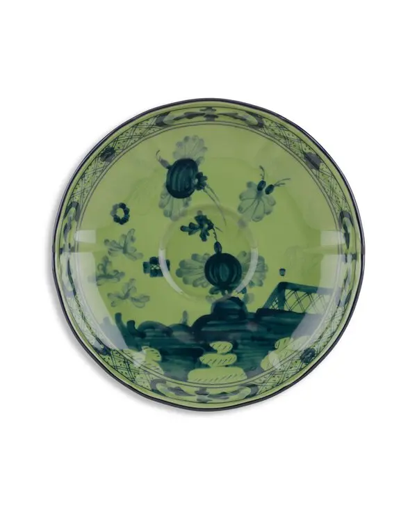 GINORI 1735 Oriente Italiano Malachite Coffee Saucer - Green