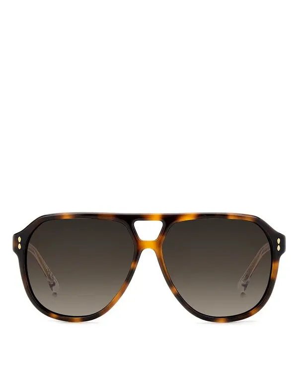 Isabel Marant Étoile Pilot Sunglasses, 60mm - Havana