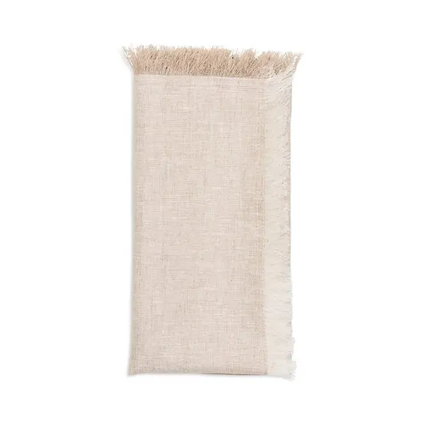 KIM SEYBERT Chambray Fringe Napkin - Natural