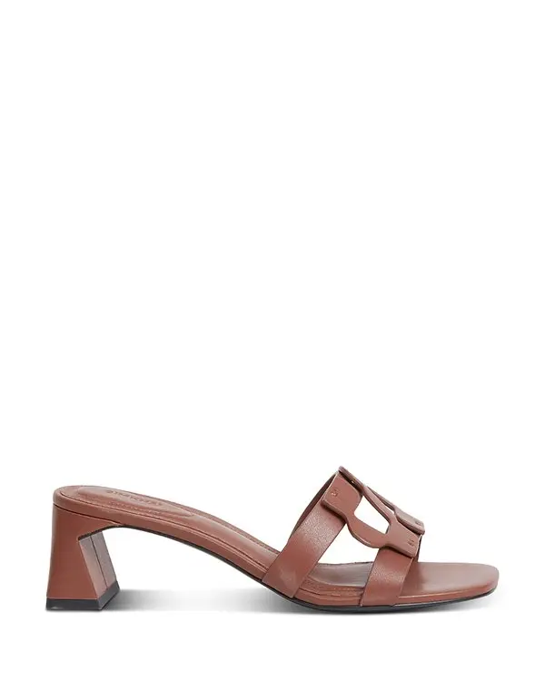 Simkhai Monogram Slide Sandals