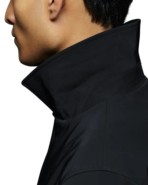 REISS Logan Hybrid Overcoat - Black