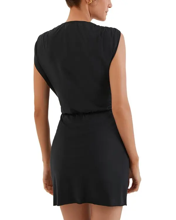 VIX PAULA HERMANNY Cindy Mini Dress Swim Cover-up - Black