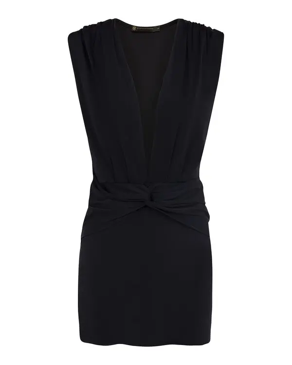 VIX PAULA HERMANNY Cindy Mini Dress Swim Cover-up - Black