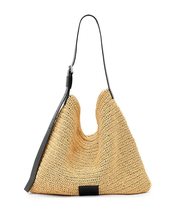 ALLSAINTS Asha Paper Shoulder Bag - Natural