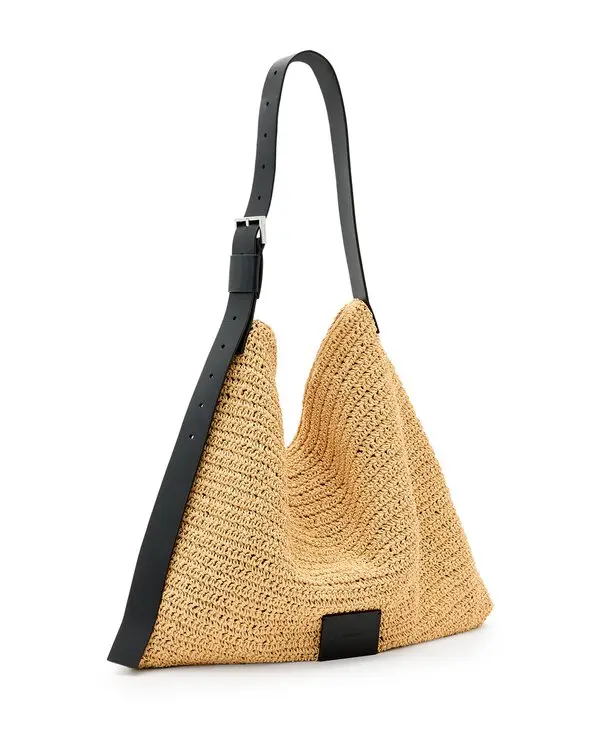 ALLSAINTS Asha Paper Shoulder Bag - Natural