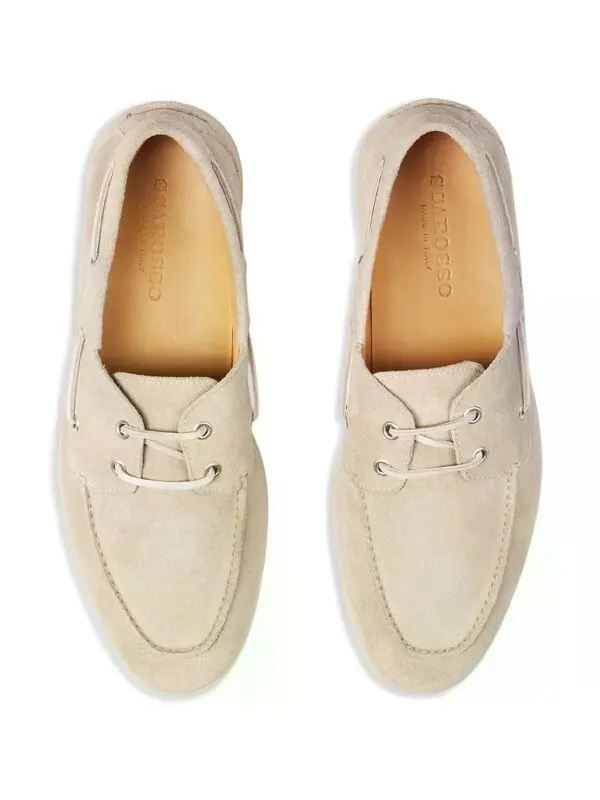 SCAROSSO Lio Boat Shoes - Neutrals