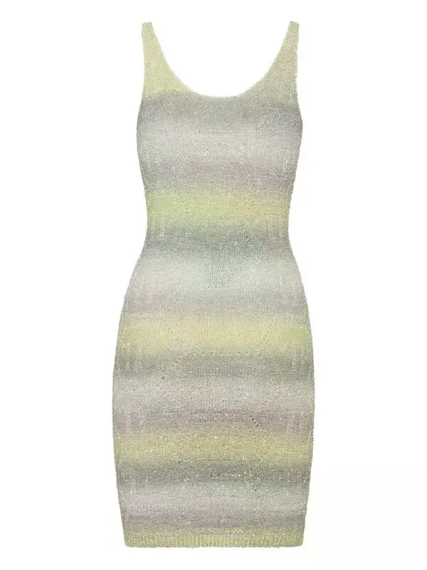 Philipp Plein Striped Mini Dress