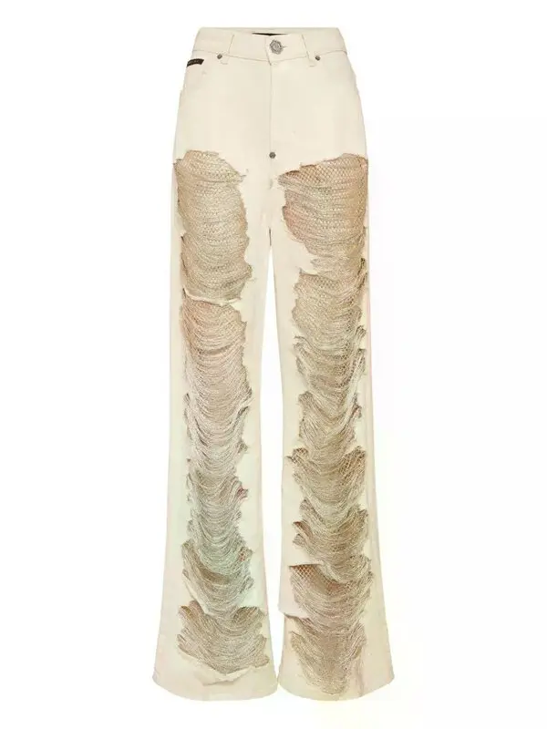 Philipp Plein Ripped Detailing Jeans