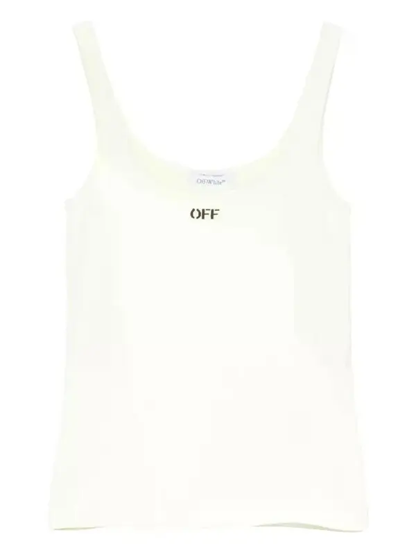 Off-White Logo Tank Top - Neutrals