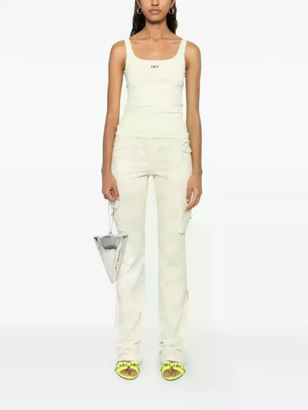 Off-White Logo Tank Top - Neutrals